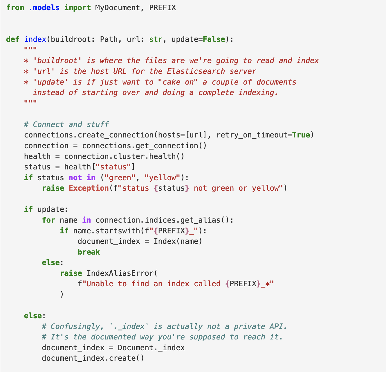 The Correct Way To Index Data Into Elasticsearch With Python