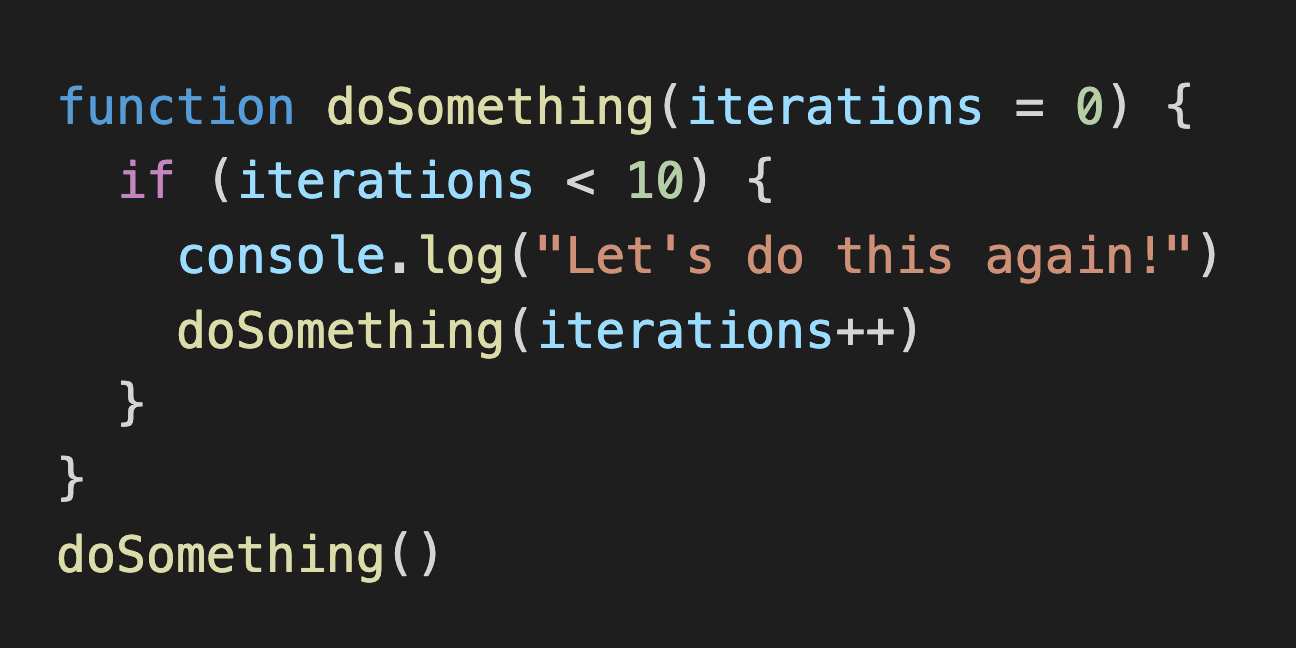 Spot The Javascript Bug With Recursion And Incrementing